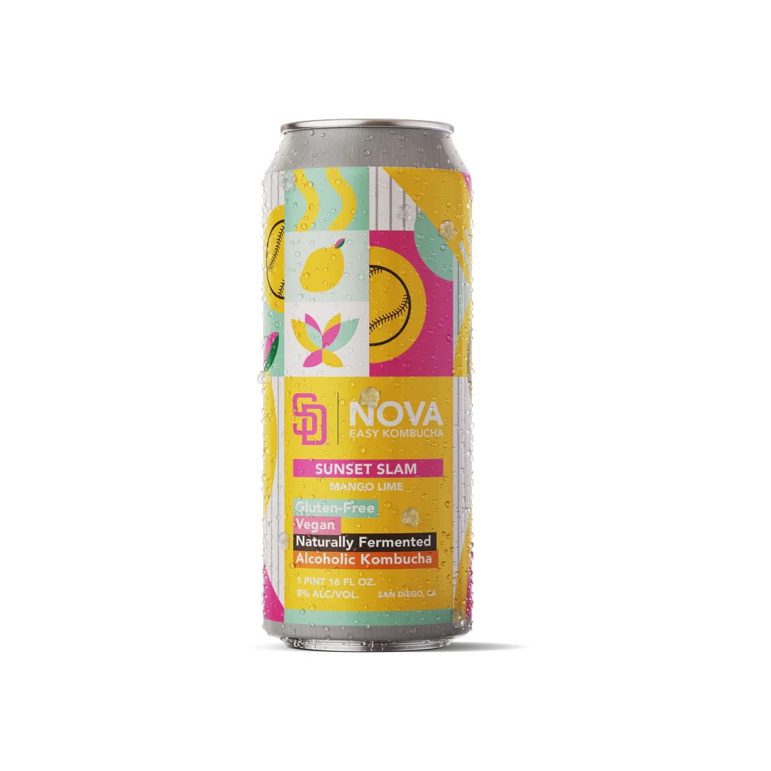 Nova Sunset Slam Mango Lime Hard Kombucha 16oz Can – MMWL