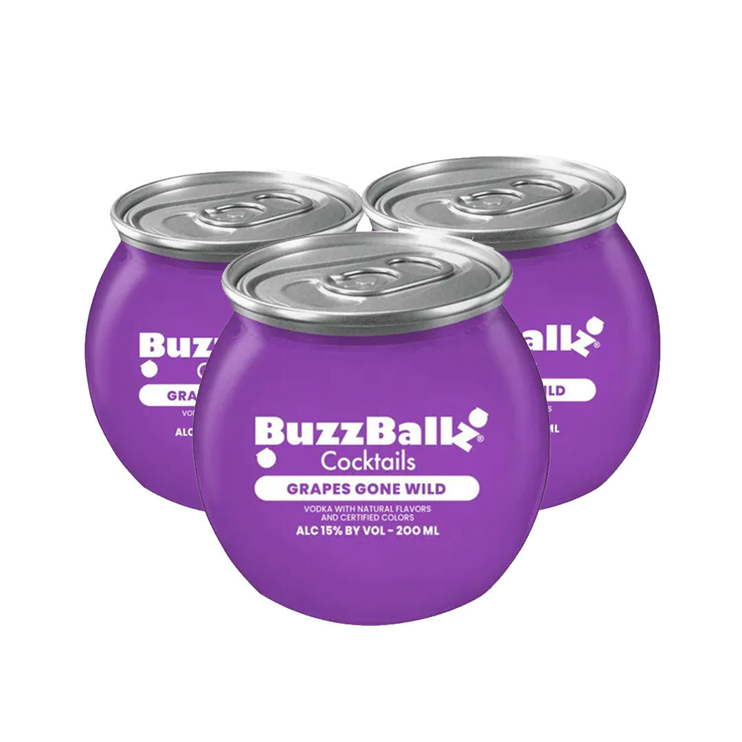 BuzzBallz Grapes Gone Wild 3pk 200mL – MMWL